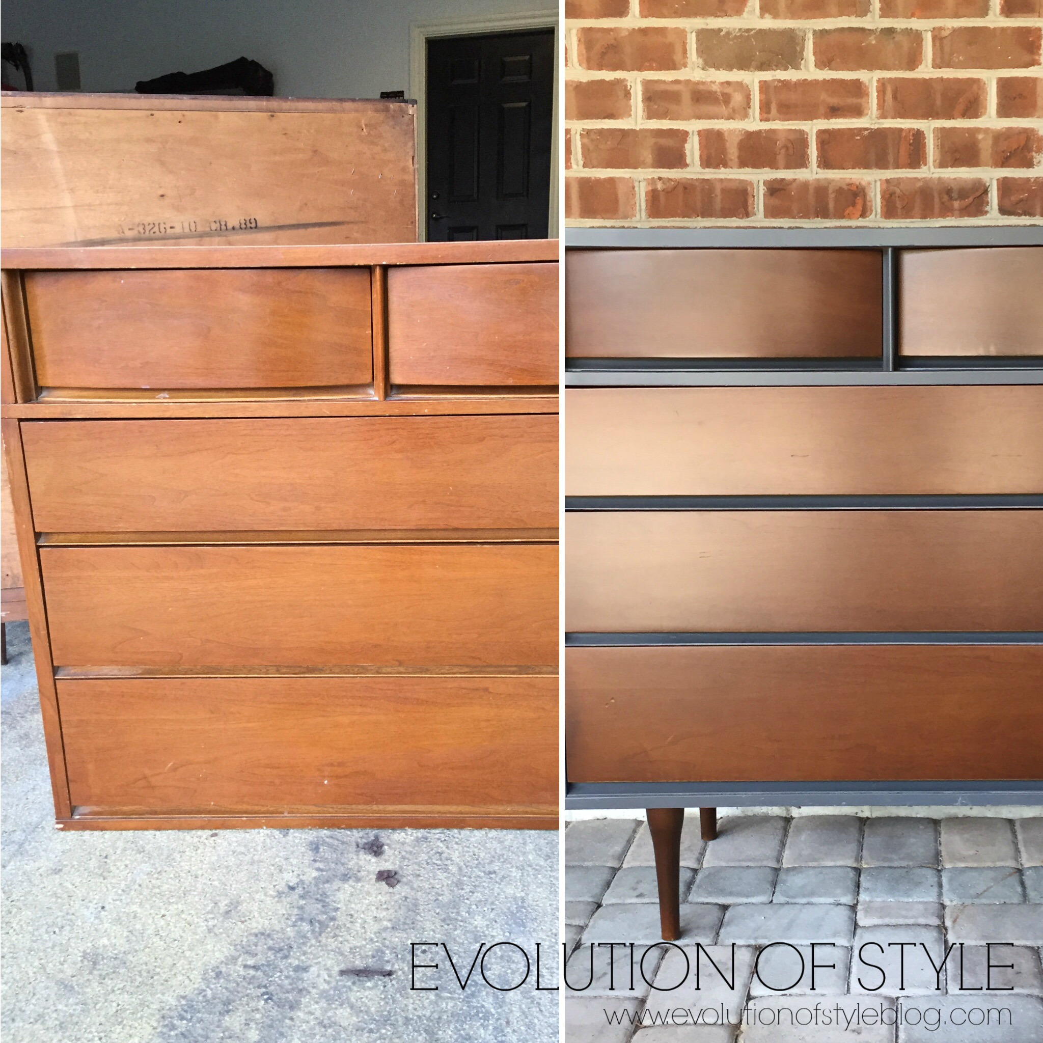 Mid-Century Modern Dresser Makeover - Evolution of Style