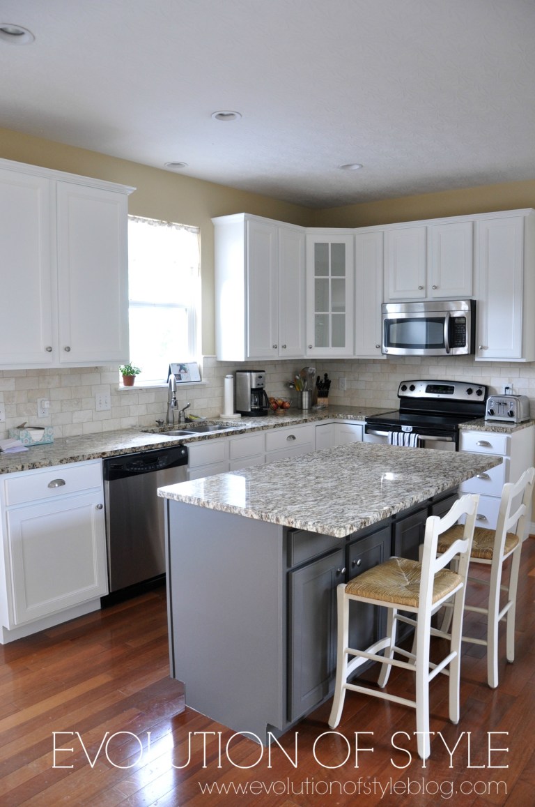 Favorite White Kitchen Cabinet Paint Colors - Evolution of Style